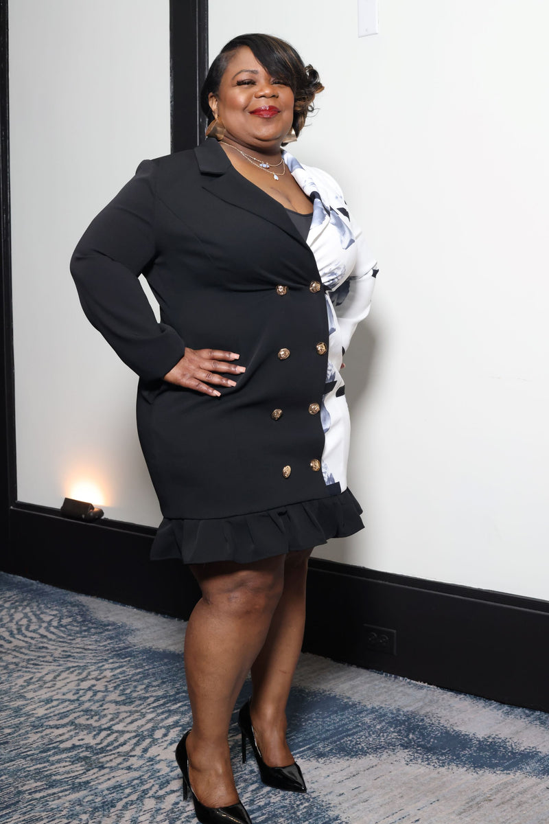 Visionary Luxe Blazer Dress - plus size - angeliques collections ...