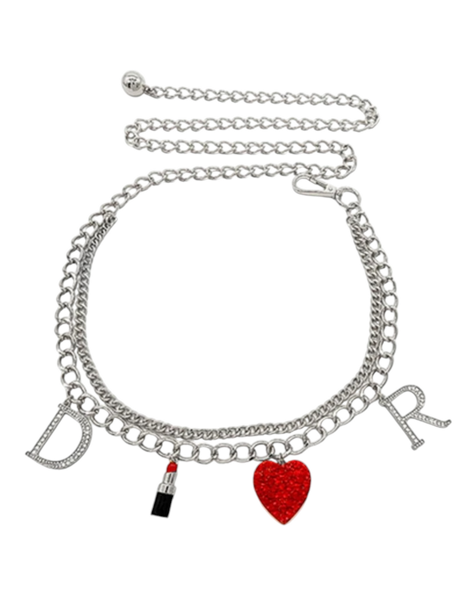 Dior Chain Belt - elegant - luxury - rhodium – Angelique's Collections